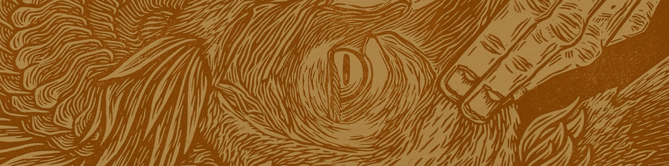 Handmade linocut art prints by Kat Flint / flintkat – Kat & Kin